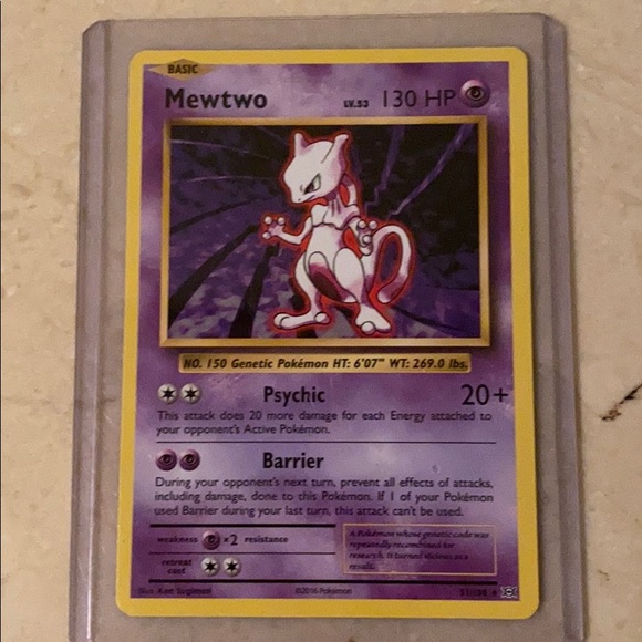 Pokemon | Other | Basic Mewtwo Pokmon Level 53 Made 26 | Poshmark